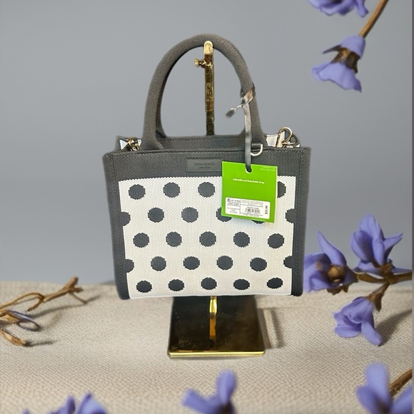 kate spade | Bags | Kate Spade X Target Black And White Polka Dot Tote ...